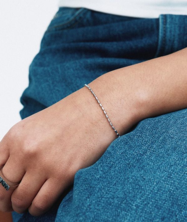 Edblad Seed Bead Bracelet Steel | Turquoise Shop